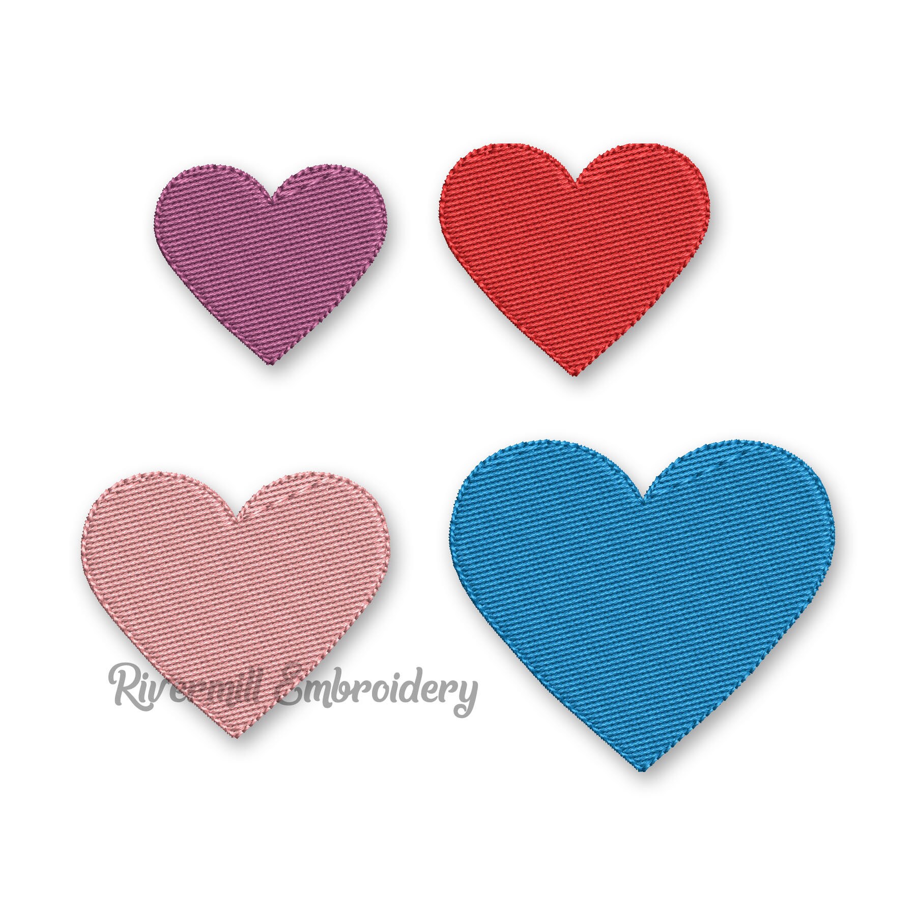 Small Heart Machine Embroidery Design - 4 Sizes - Etsy