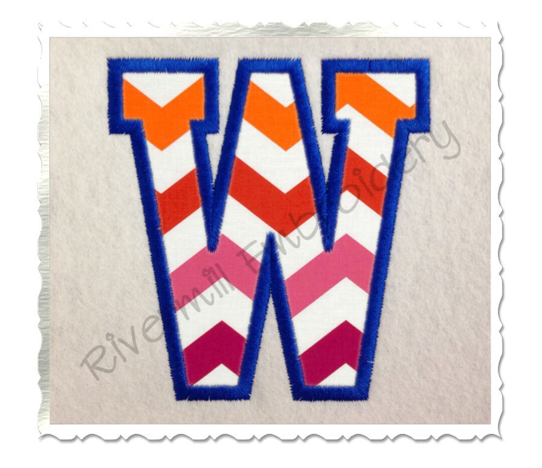 Varsity Collegiate Applique Machine Embroidery Font Monogram Alphabet ...