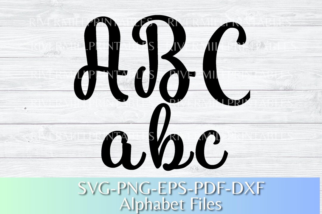 Daisy Alphabet SVG EPS Cut File Cricut Silhouette Ready to Cut Stencil ...