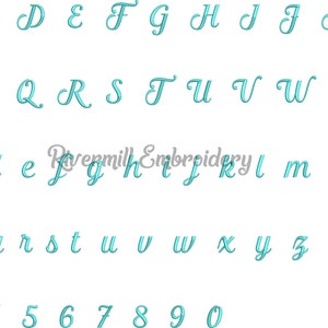 Keepsake Machine Embroidery Font Monogram Alphabet 3 Sizes - Etsy