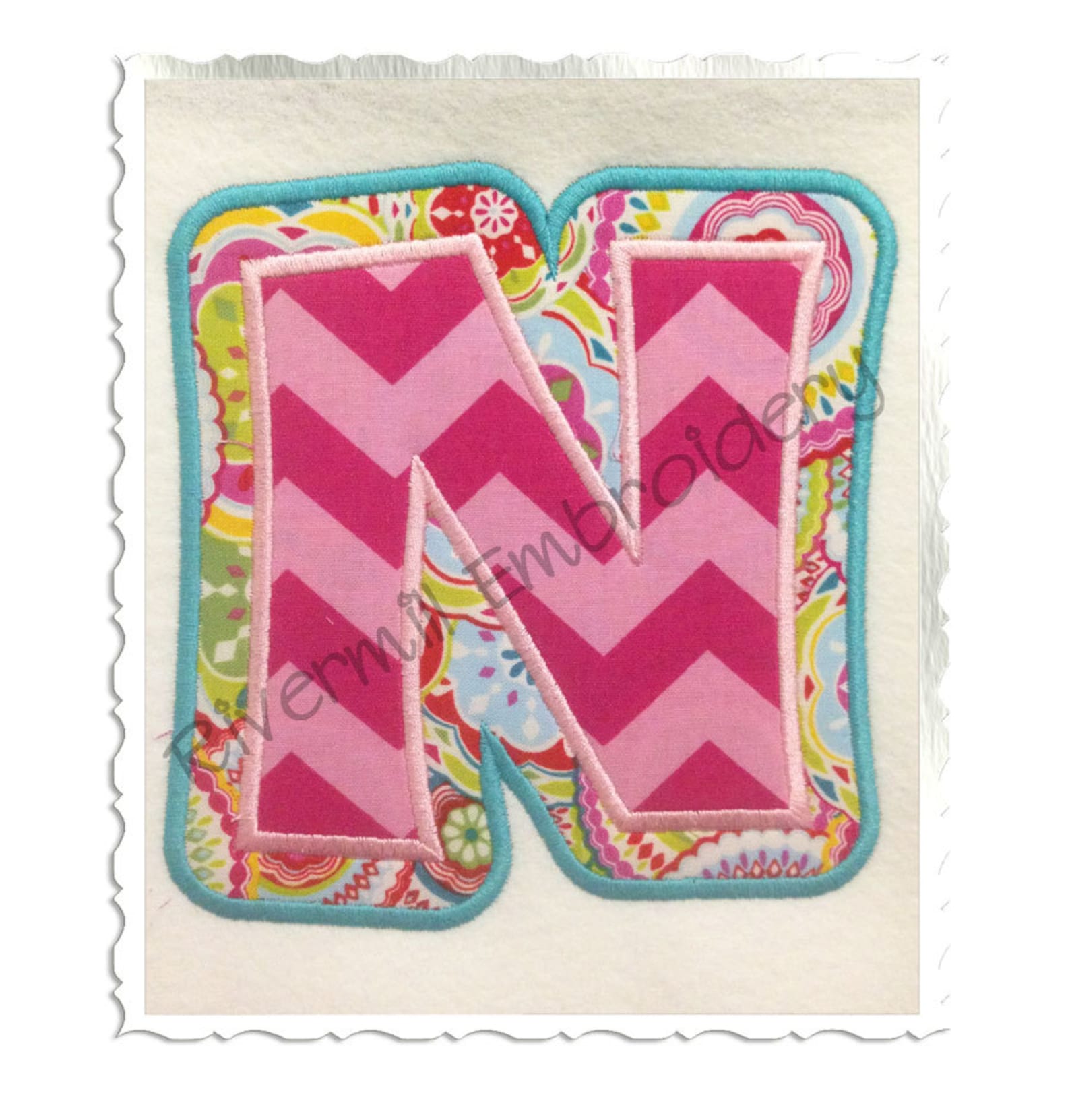Double Applique Happy Machine Embroidery Font Monogram Alphabet - 4 ...