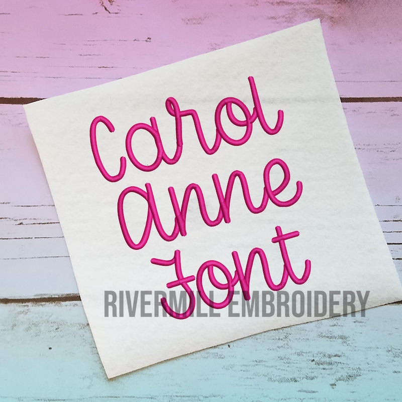 Cursive Embroidery Font - Etsy