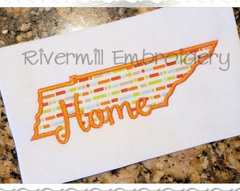 State of Tennessee Applique Machine Embroidery Design 5 Sizes - Etsy