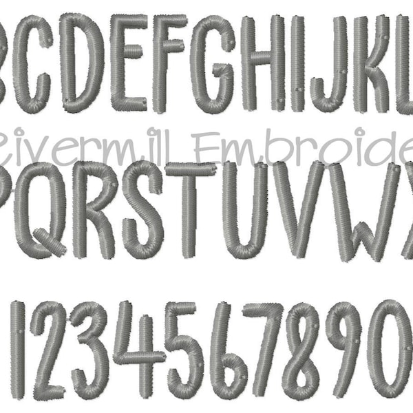 Mini Embroidery Font - Etsy