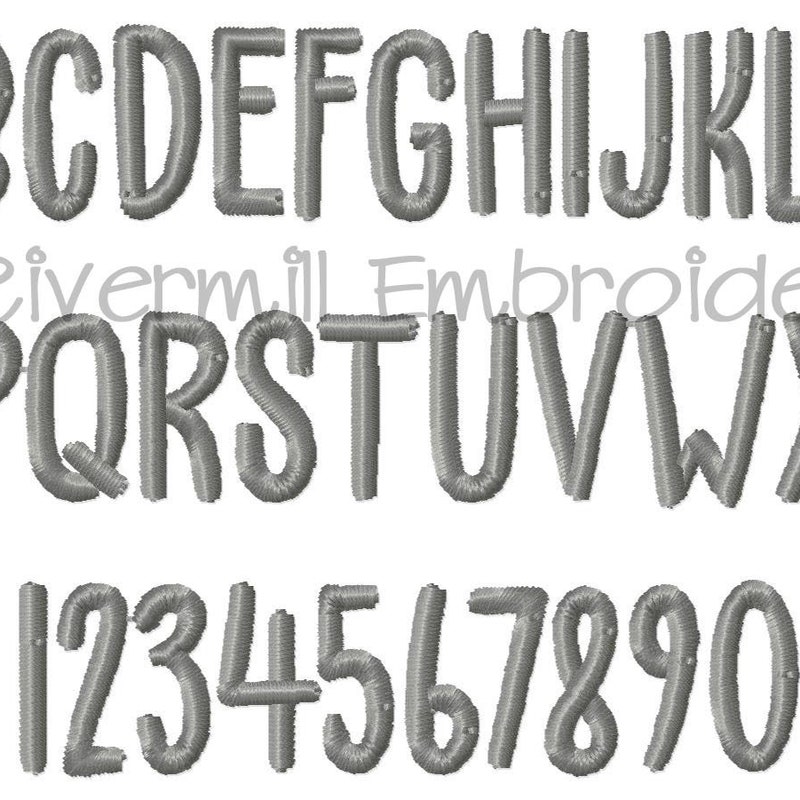 Mini Embroidery Font - Etsy