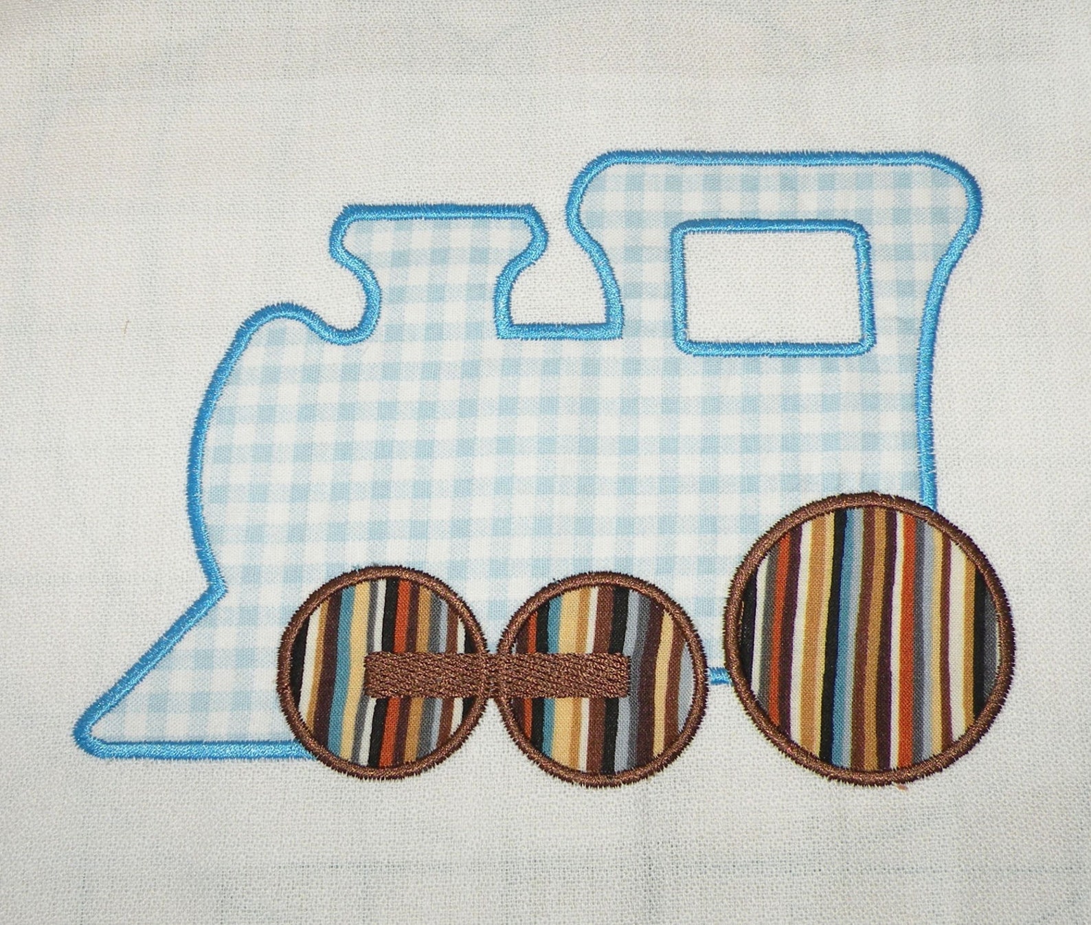 Applique Train Steam Engine Machine Embroidery Design - 3 Sizes ...