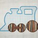Applique Train Steam Engine Machine Embroidery Design 3 | Etsy