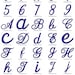 Elegant Script Machine Embroidery Font Monogram Alphabet 3 - Etsy