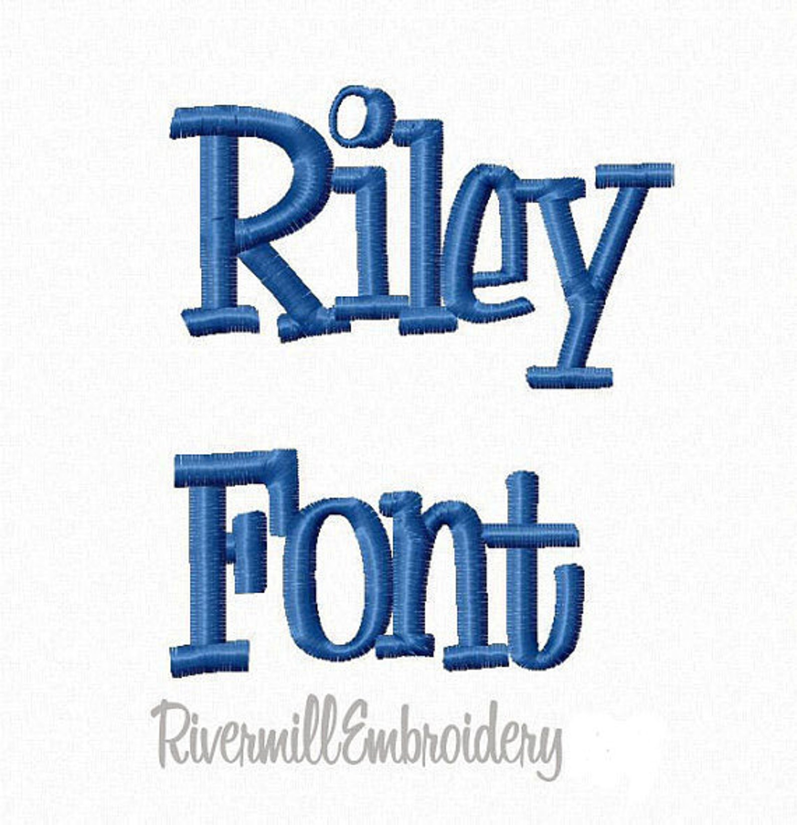 Riley Machine Embroidery Font Monogram Alphabet 3 Sizes - Etsy