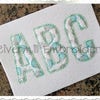 Summer Raggy Script Applique Machine Embroidery Font Alphabet 4 Sizes ...