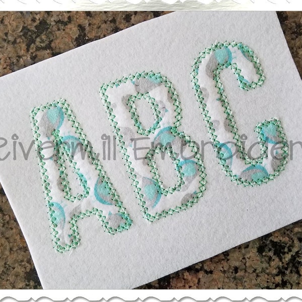 Applique Font - Etsy