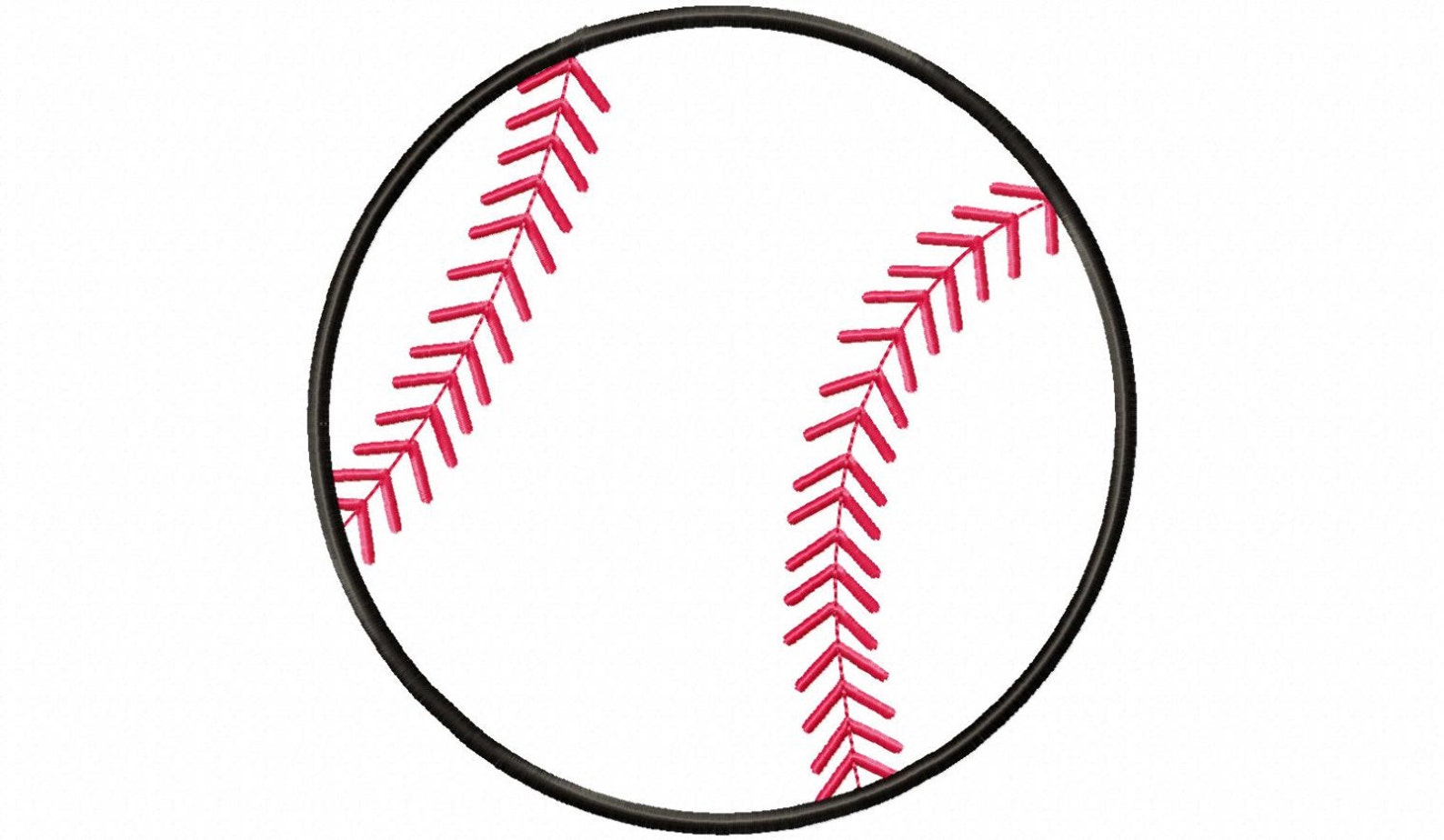 Baseball or Softball Applique Machine Embroidery Design - 4 Sizes ...