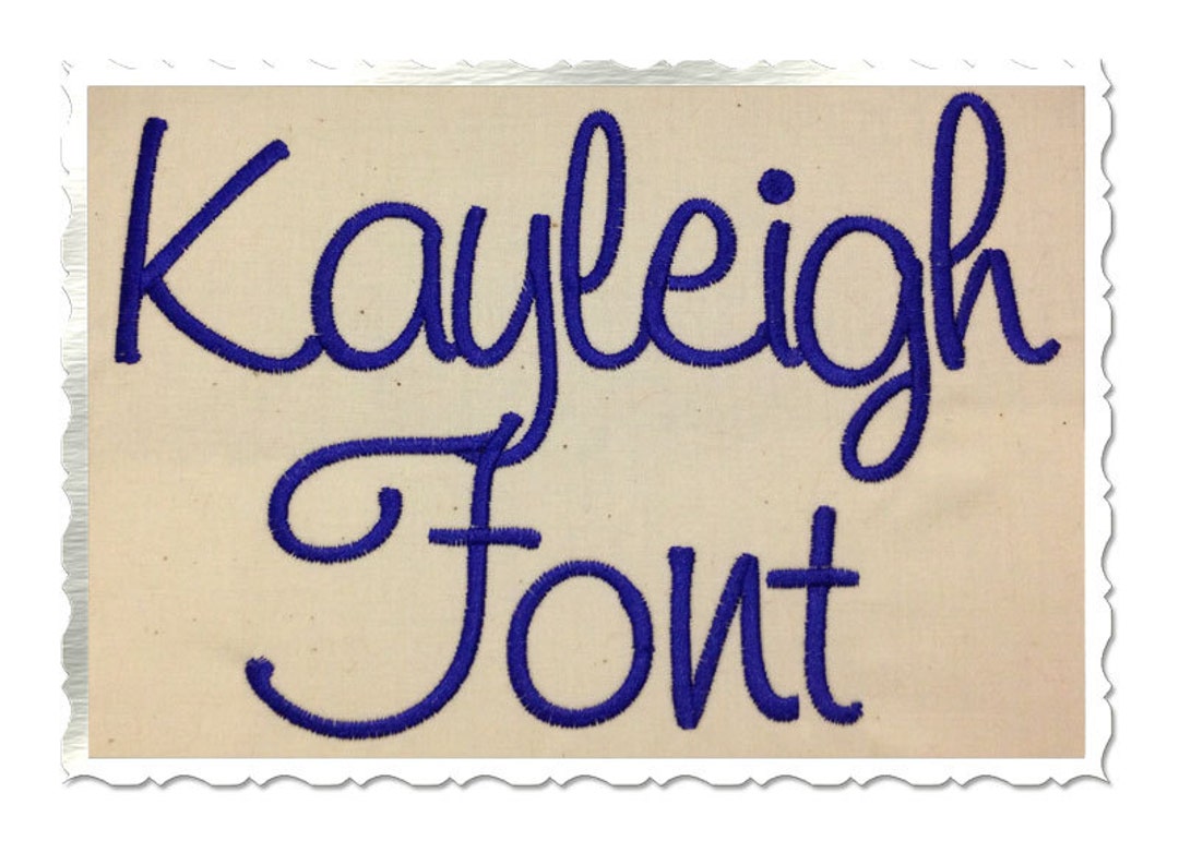 Kayleigh Machine Embroidery Font Monogram Alphabet - 3 Sizes - BX Files ...