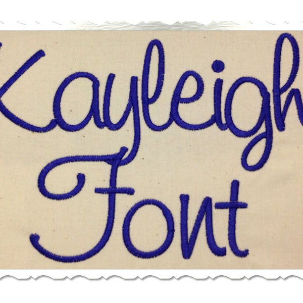 Kayleigh Embroidery Font - Etsy