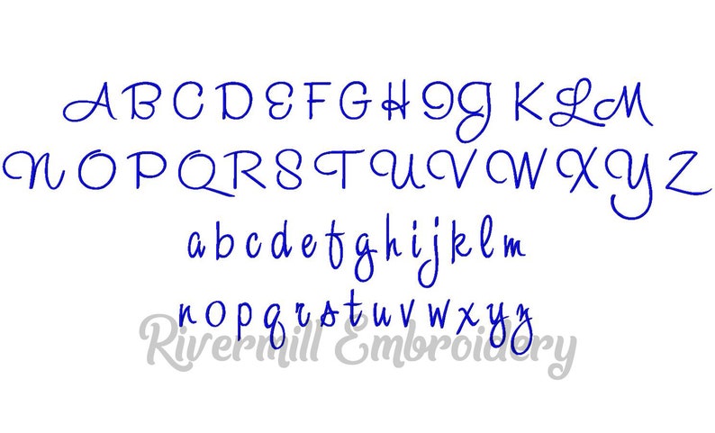 Large Maisie Machine Embroidery Font Monogram Alphabet 3 - Etsy Australia