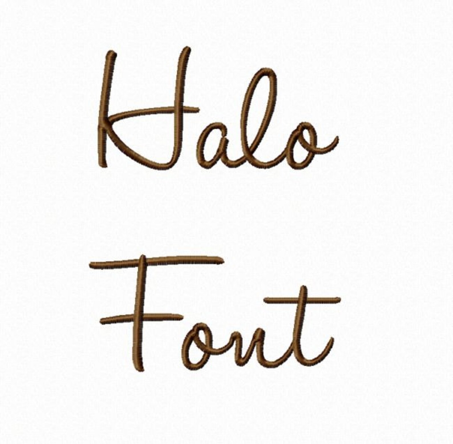 Halo Machine Embroidery Font Monogram Alphabet 3 Sizes - Etsy