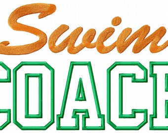 Olympic Swimmer Sports Applique Machine Embroidery Digitized - Etsy