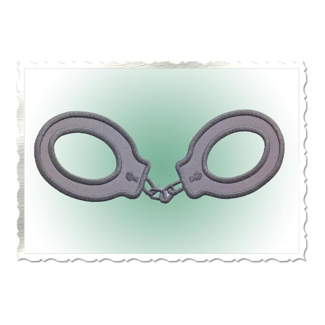 Applique Handcuffs Machine Embroidery Design - 4 Sizes - Instant ...