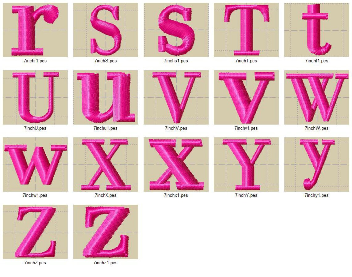 4x4 Size ONLY - Split Applique Alphabet Machine Embroidery Alphabet ...