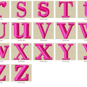 Split Applique Alphabet Machine Embroidery Alphabet - 4 Sizes - BX ...