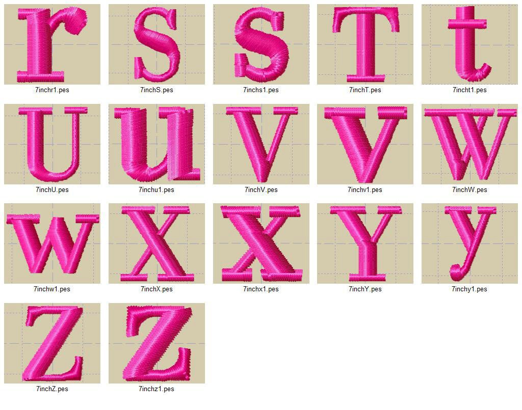 Split Applique Alphabet Machine Embroidery Alphabet 4 Sizes - Etsy