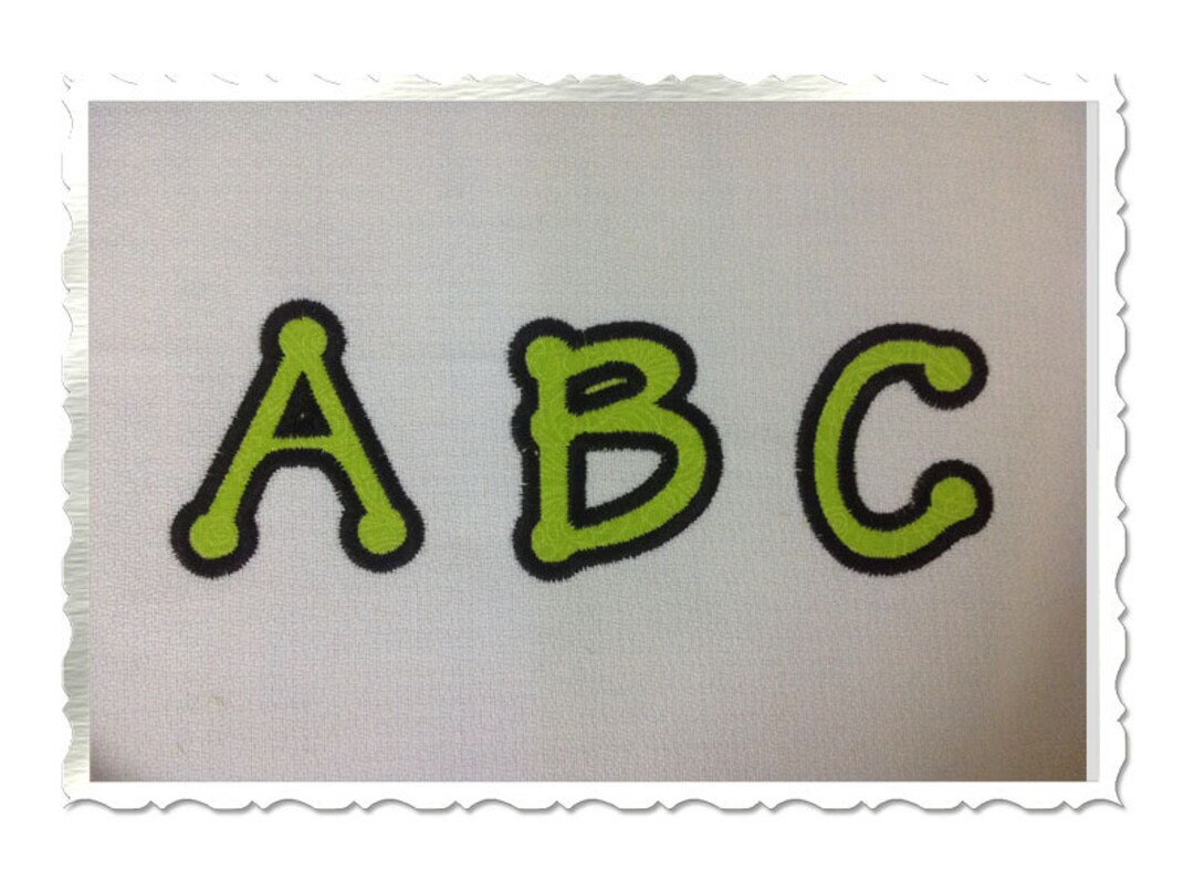 Small 2 Inch Tinker Toy Applique Machine Embroidery Font Monogram ...