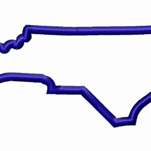 State of North Carolina Applique Machine Embroidery Design - 4 Sizes ...