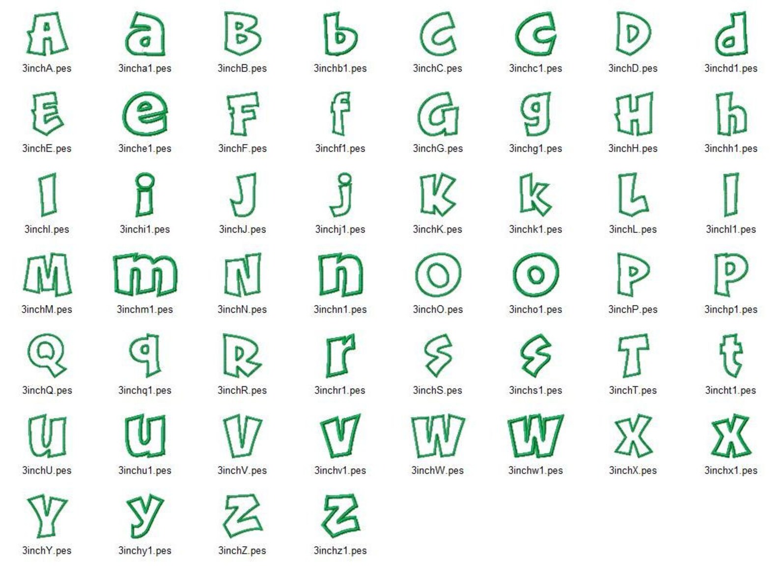 Cricket Applique Machine Embroidery Font Monogram Alphabet 3 - Etsy