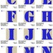 Army Stencil Machine Embroidery Font Alphabet 3 Sizes - Etsy