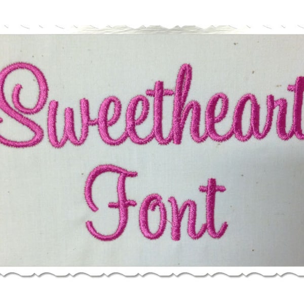 Cursive Embroidery Font - Etsy