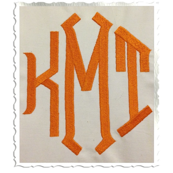 Machine Embroidery Monogram Fonts - Etsy