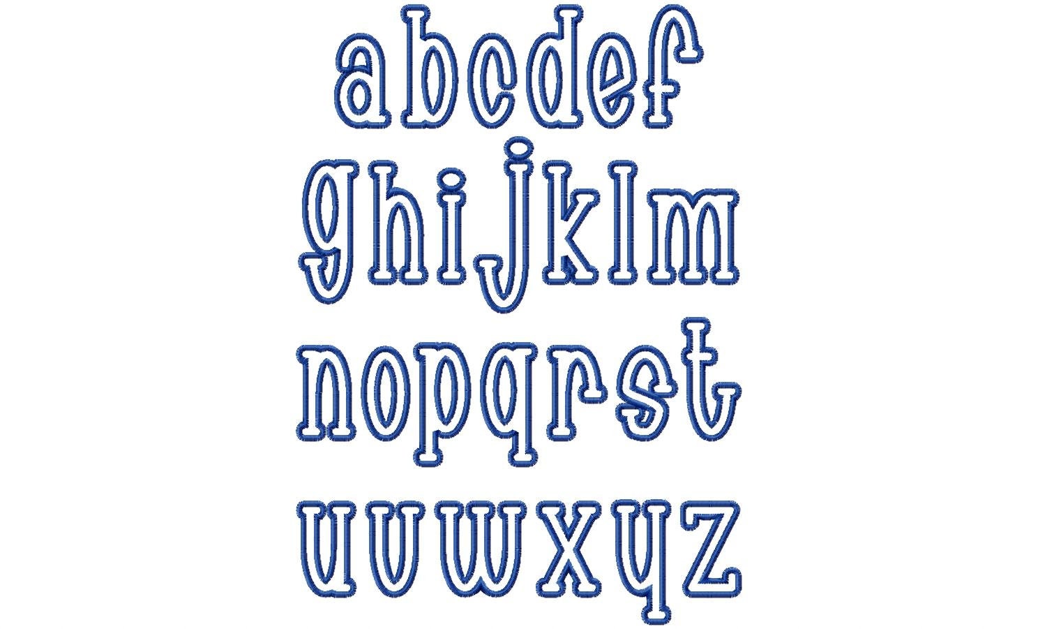 Chachie Applique Machine Embroidery Font Monogram Alphabet - 4 Sizes ...