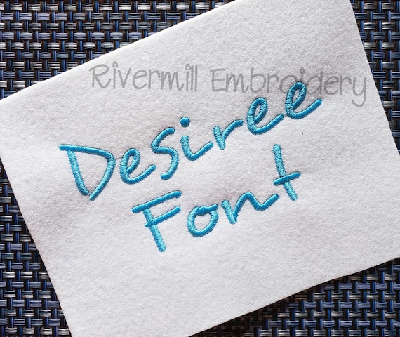 Desiree Font Machine Embroidery Font Alphabet 3 Sizes | Etsy