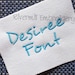 Desiree Font Machine Embroidery Font Alphabet 3 Sizes | Etsy