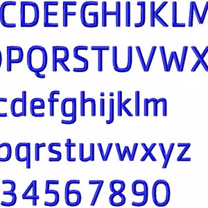 Small Cash Block Machine Embroidery Font Monogram Alphabet - 3 Sizes ...