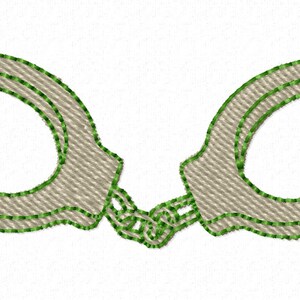 Mini Handcuffs Machine Embroidery Design - 2 Sizes - Etsy