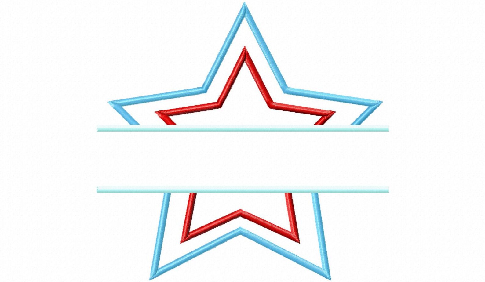 Split Star Applique Machine Embroidery Design 5 Sizes - Etsy