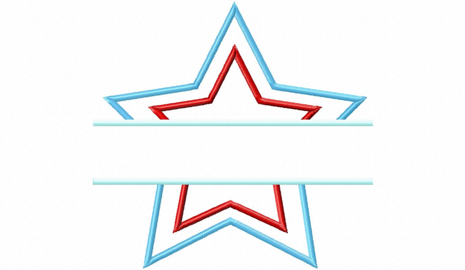 Split Star Applique Machine Embroidery Design 5 Sizes - Etsy