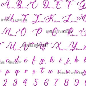 Kendall Machine Embroidery Font Monogram Alphabet - 3 Sizes - BX Files ...