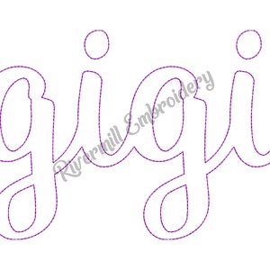 Raggy Applique Gigi Machine Embroidery Design - 4 Sizes - Instant ...