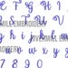 Harriet Script Machine Embroidery Font Monogram Alphabet - 3 Sizes - BX ...
