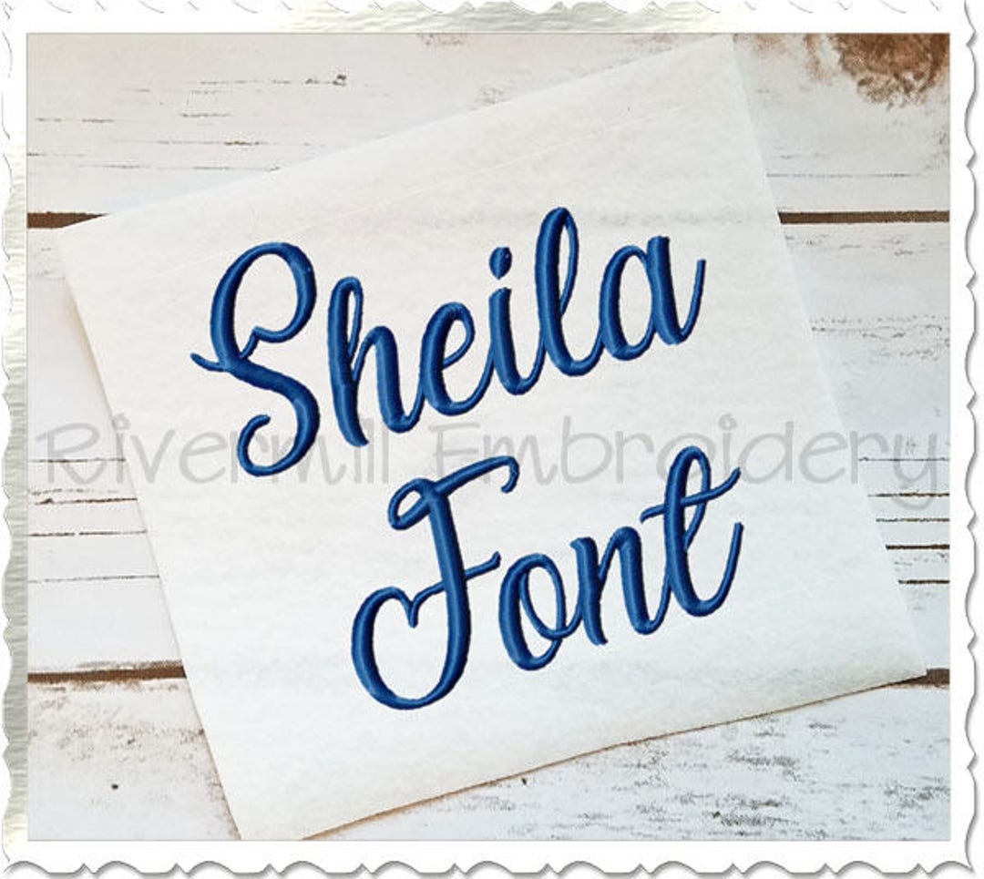 Sheila Machine Embroidery Font Monogram Alphabet - 3 Sizes - BX Files ...