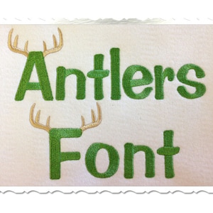 Antlers Alphabet Machine Embroidery Font Alphabet - 3 Sizes - BX Files ...