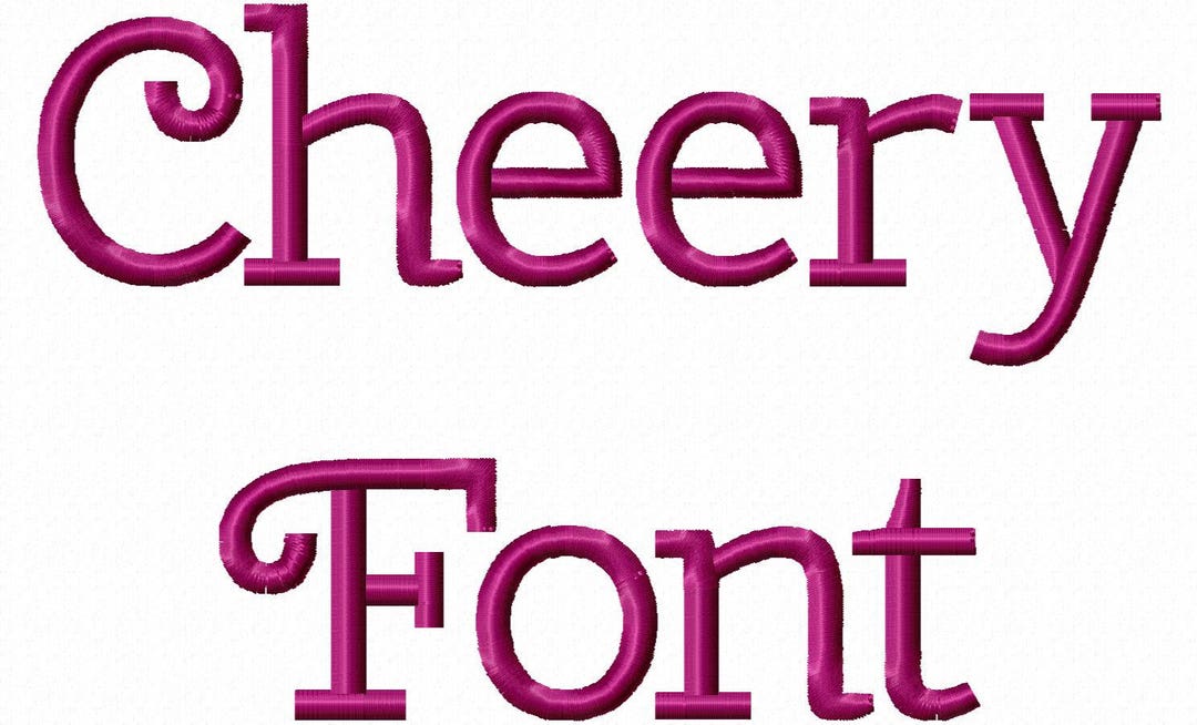 Cheery Machine Embroidery Font Monogram Alphabet - 3 Sizes - BX Files ...