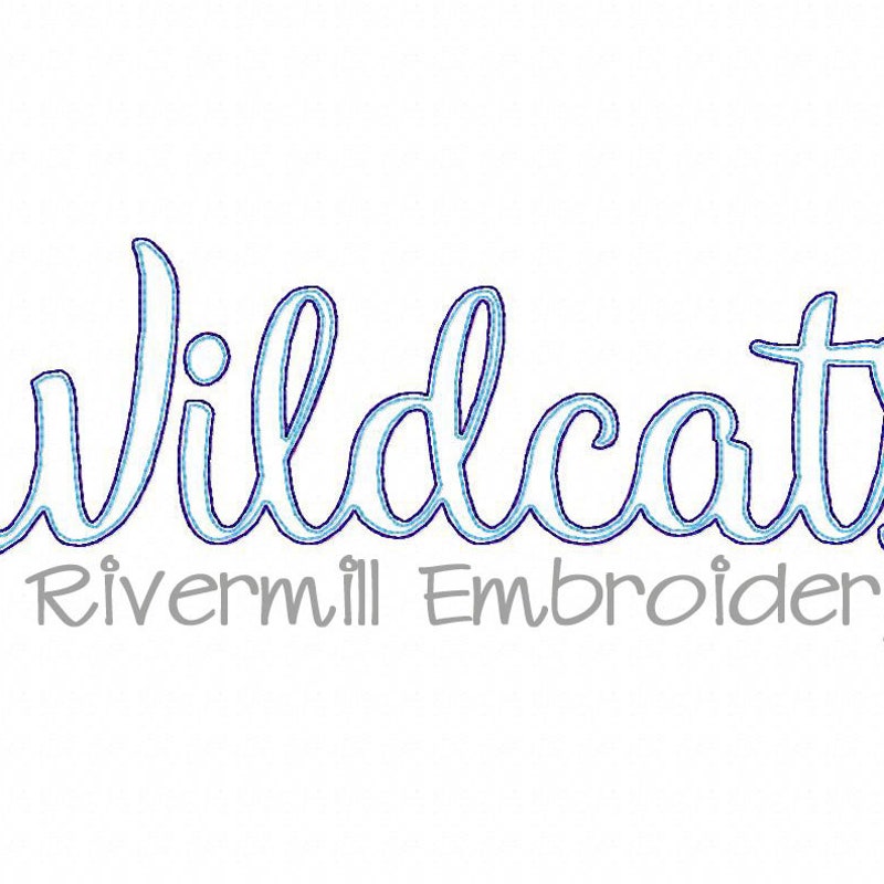 Wildcat Embroidery Design - Etsy