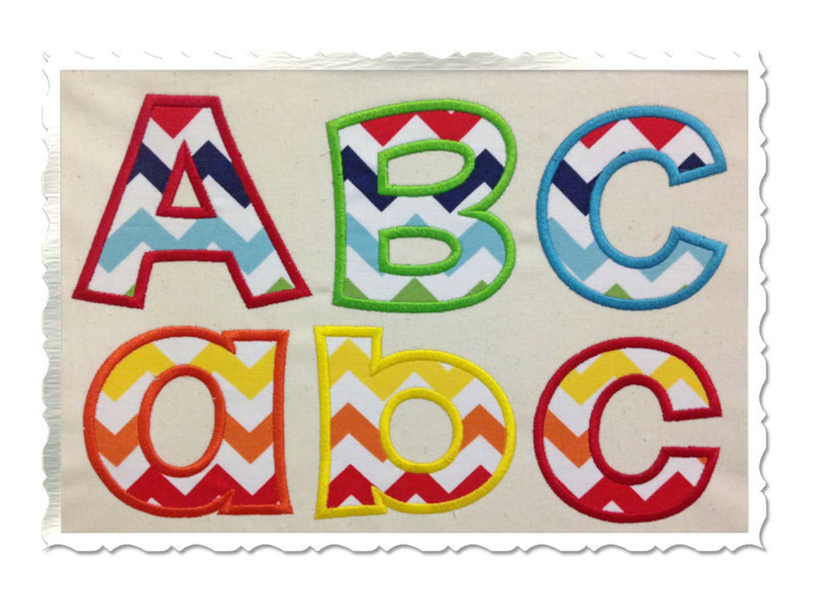 Happy Applique Machine Embroidery Font Alphabet 4 Sizes - Etsy