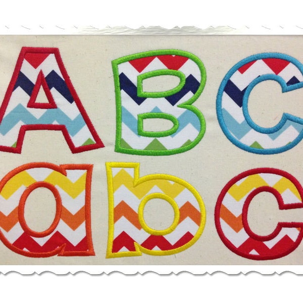 Machine Applique Fonts - Etsy