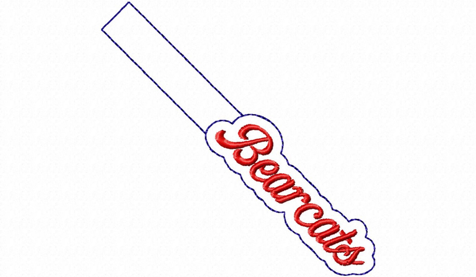 Bearcats in the Hoop Snap Tab Key Fob Machine Embroidery Design - Etsy