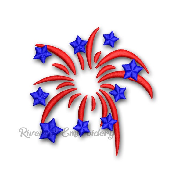 Firework Embroidery - Etsy