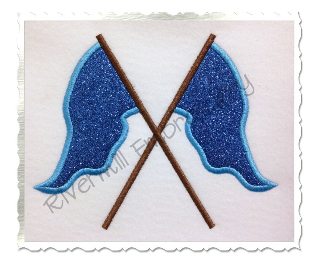 Color Guard Flags Applique Machine Embroidery Design - 5 Sizes ...